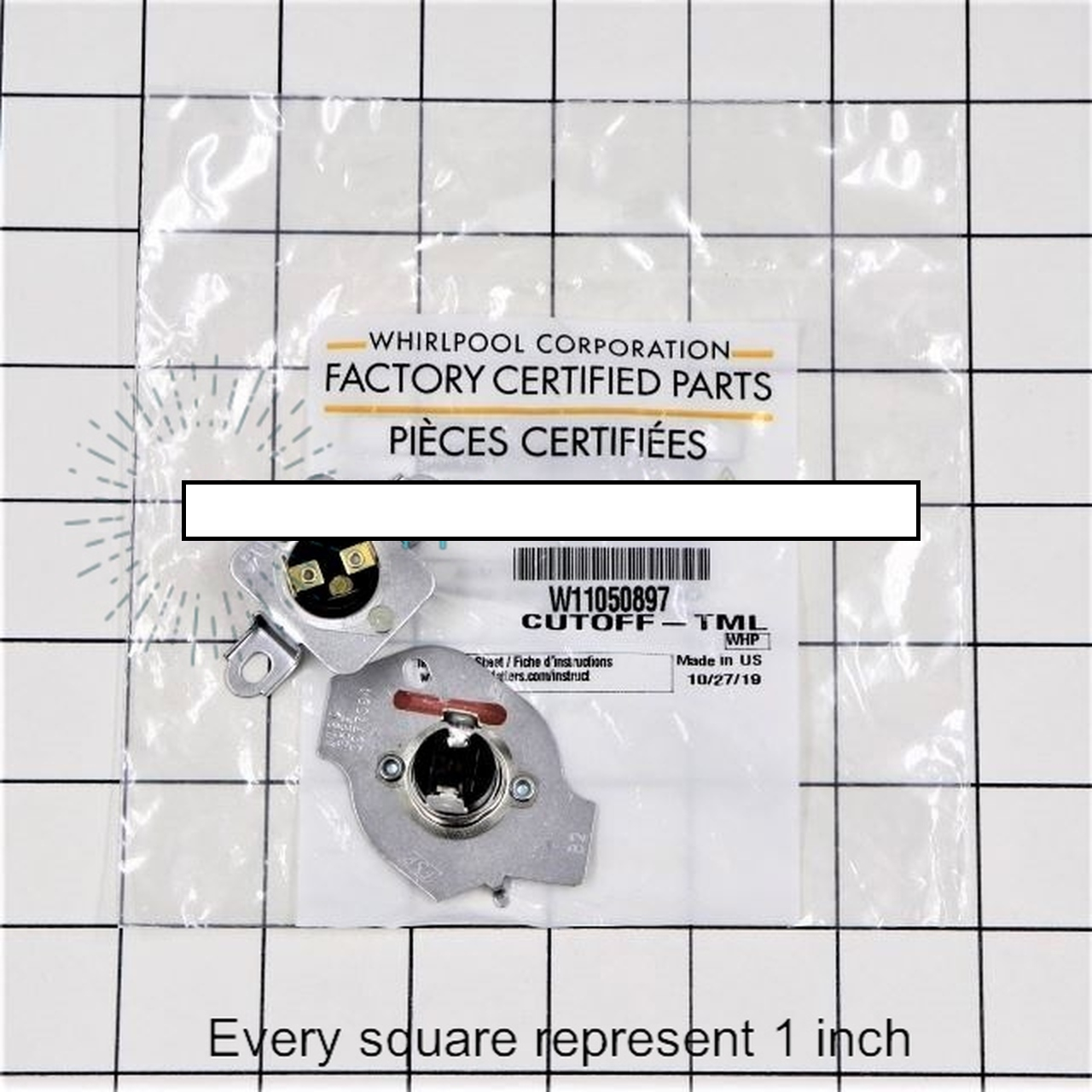 Genuine OEM Dryer Limit Thermostat W10480709 W11050897 WPW10423382 ...