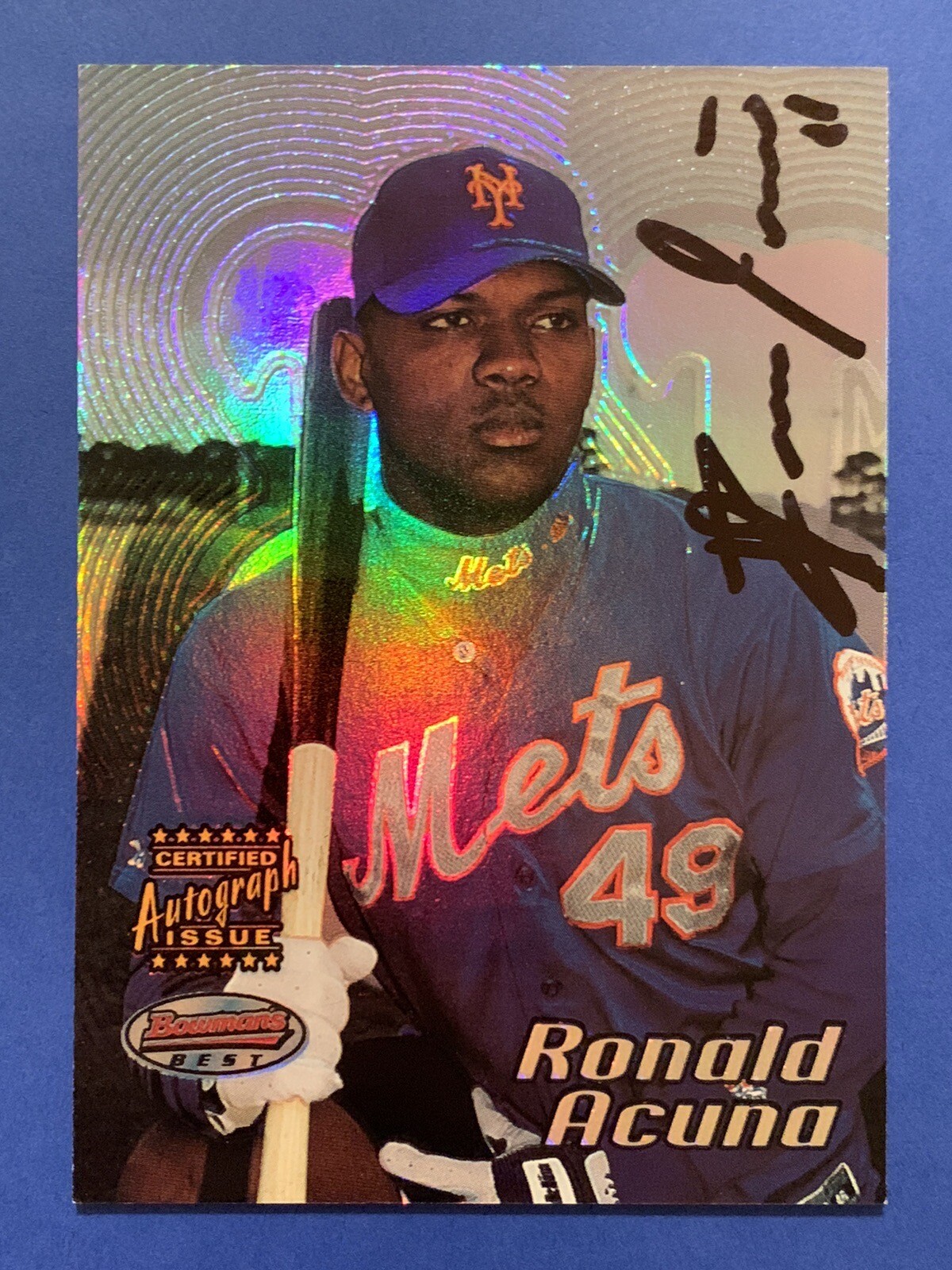 RONALD ACUNA Signed 2002 Bowman’s Best Father Of RONALD ACUNA JR ...