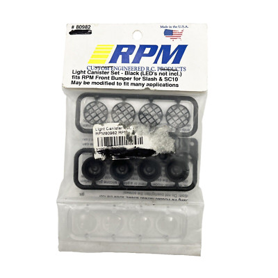 RPM Light Canister Set (Black) Fits Front Bumper For Slash & SC10 80982 ...