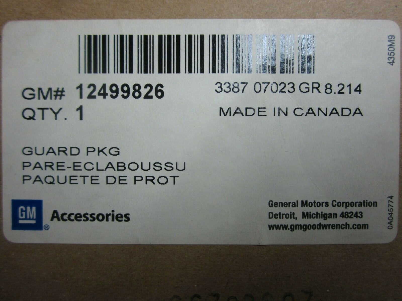 12499826 Genuine GM OEM Torrent Molded Splash Guard Rear Mud Flaps for ...