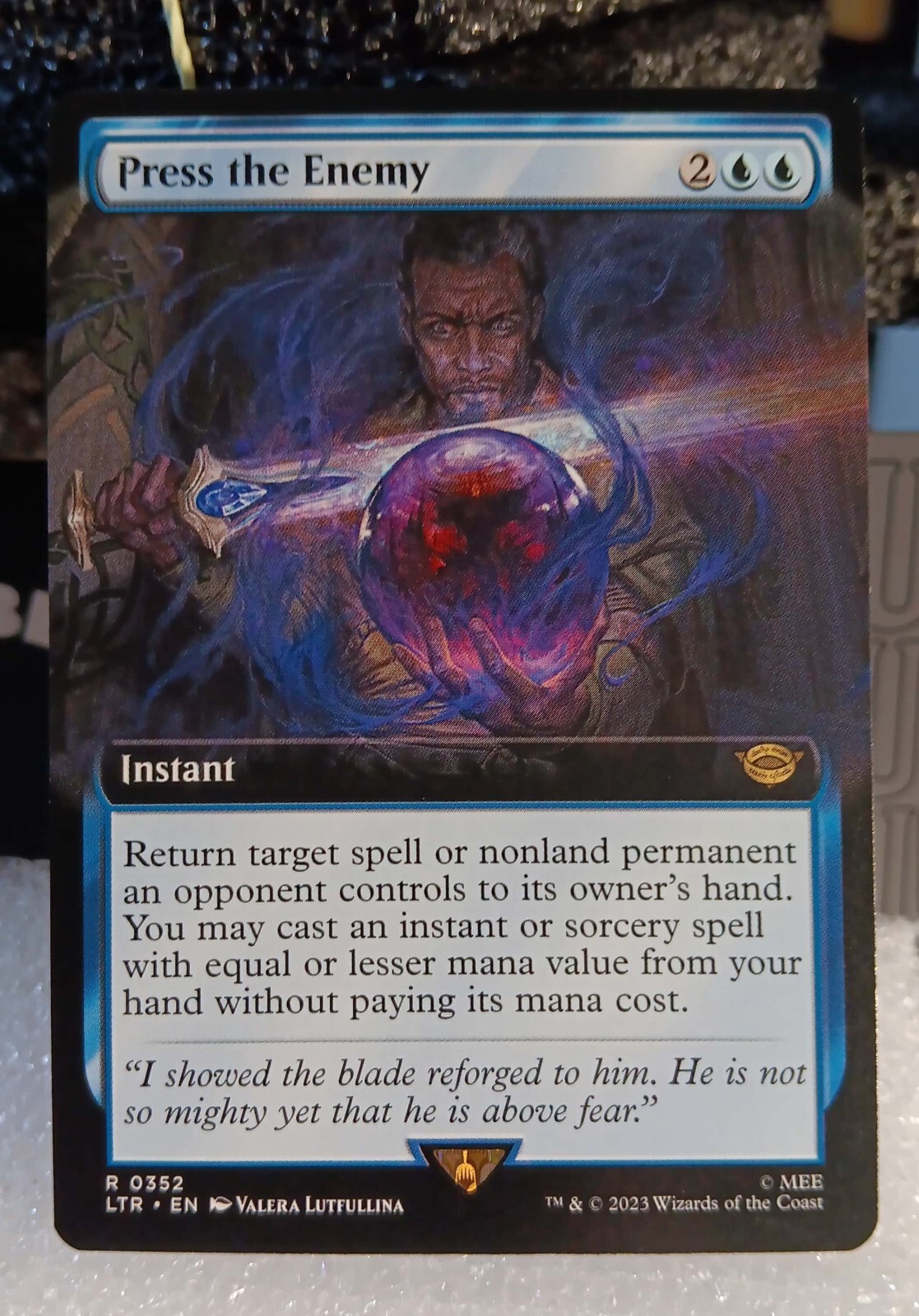 MTG Press the Enemy 352 Borderless Lord Of The Rings MTG Card | eBay