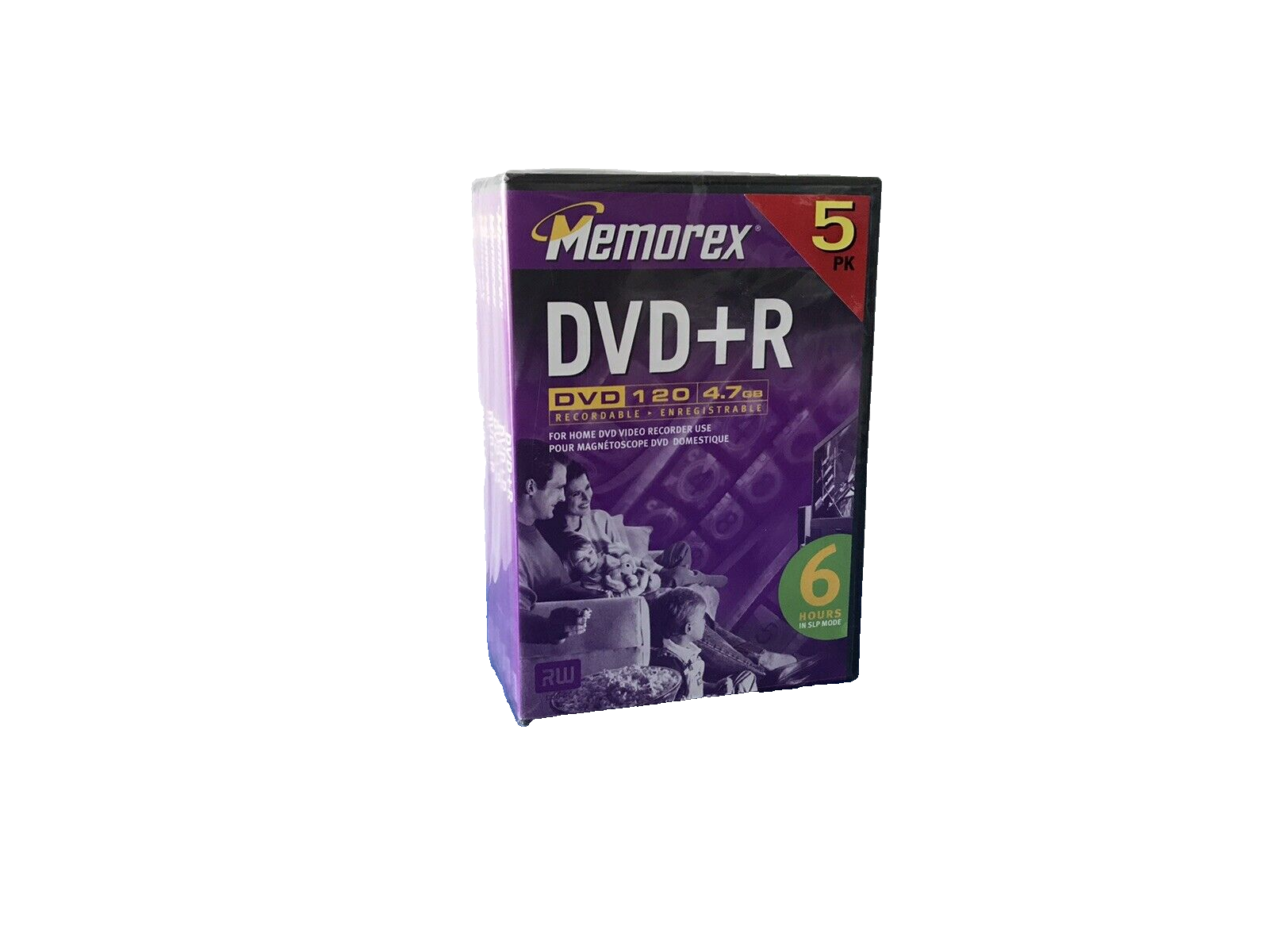 Memorex 4.7Gb DVD+R 5-Pack plus DVD Cases 6 hours DVD 120 SLP New | eBay