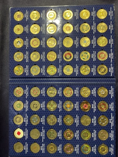 $2 Two Dollar Circulated Coin Collection 59 coins 2012-2023 NO 2012 RED ...