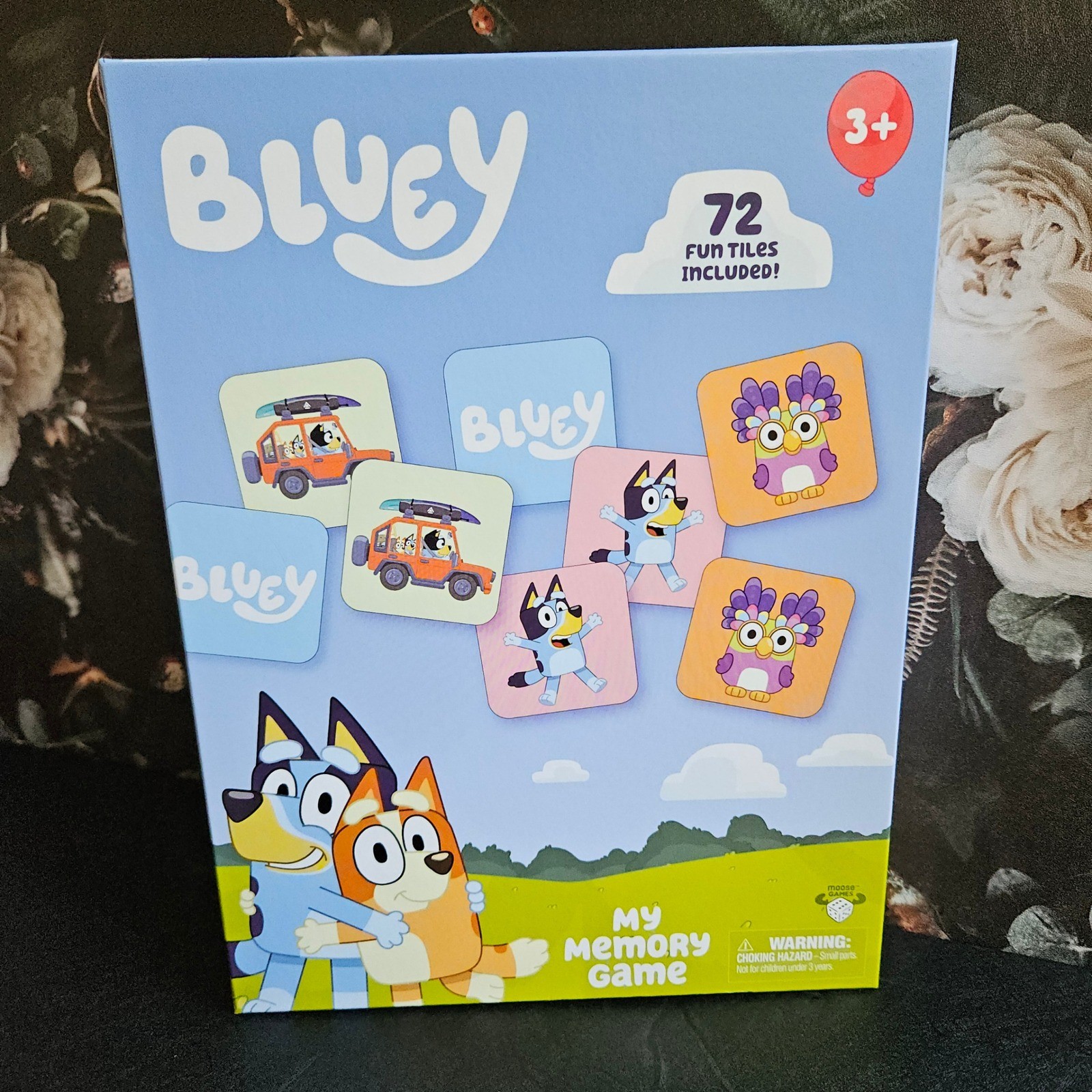 BLUEY My Memory Game - NEW SEALED - 72 Fun Tiles - Ages 3+ - Moose Card ...