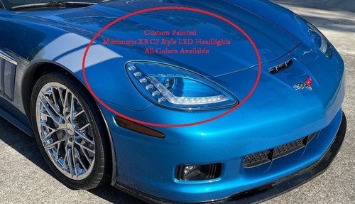2005-2013 C6 Corvette Lights Morimoto xb LED Headlight PAIR CUSTOM ...