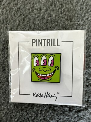 Keith Haring pinback, Pintrill | eBay Australia