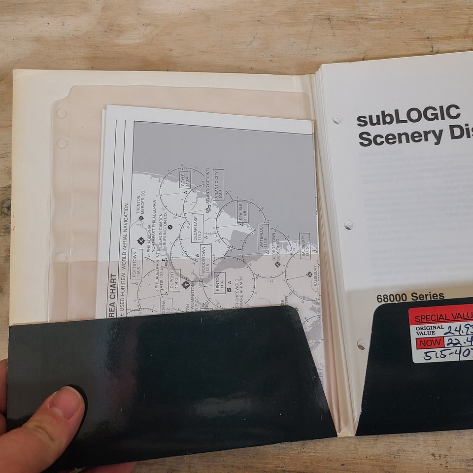 FLIGHT SIMULATOR II 2 Scenery Disks 7 - Washington SubLogic Commodore ...