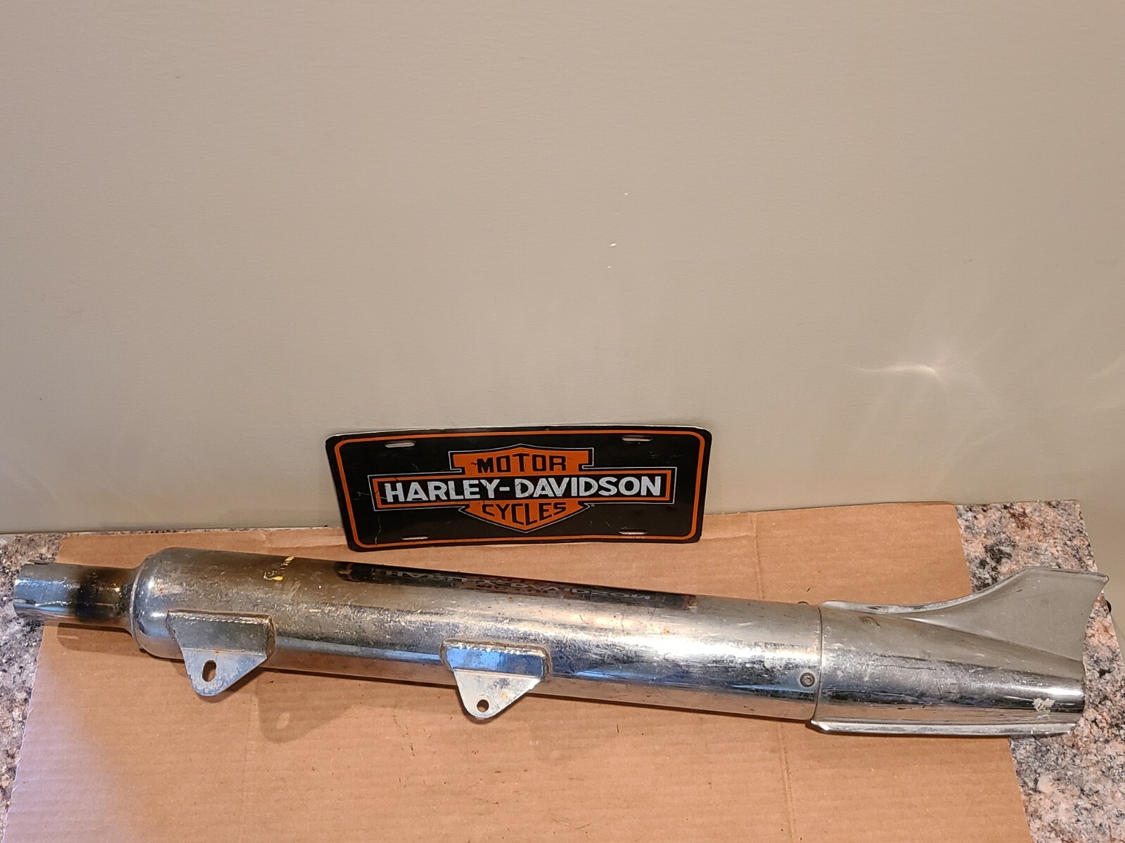Harley Panhead Shovelhead Fishtail Exhaust Pipe Muffler ? | eBay