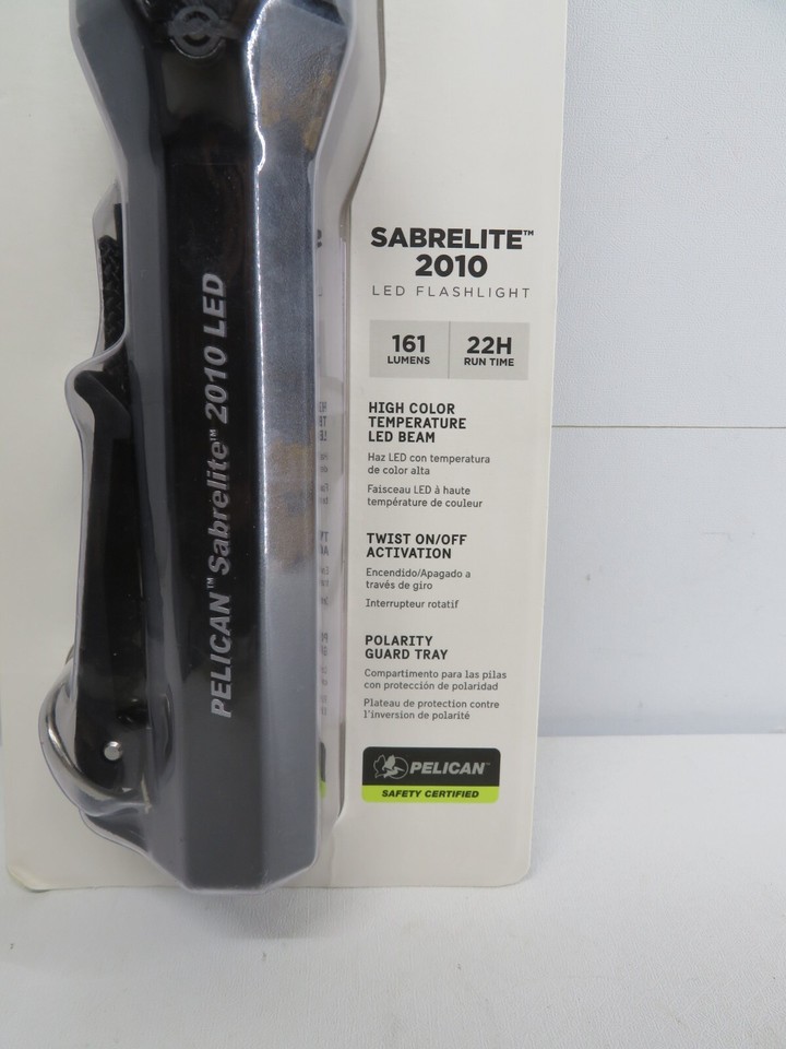 PELICAN SABRELITE 2010 LED Flashlight/ 22-hour Runtime 161 Lumens * | eBay