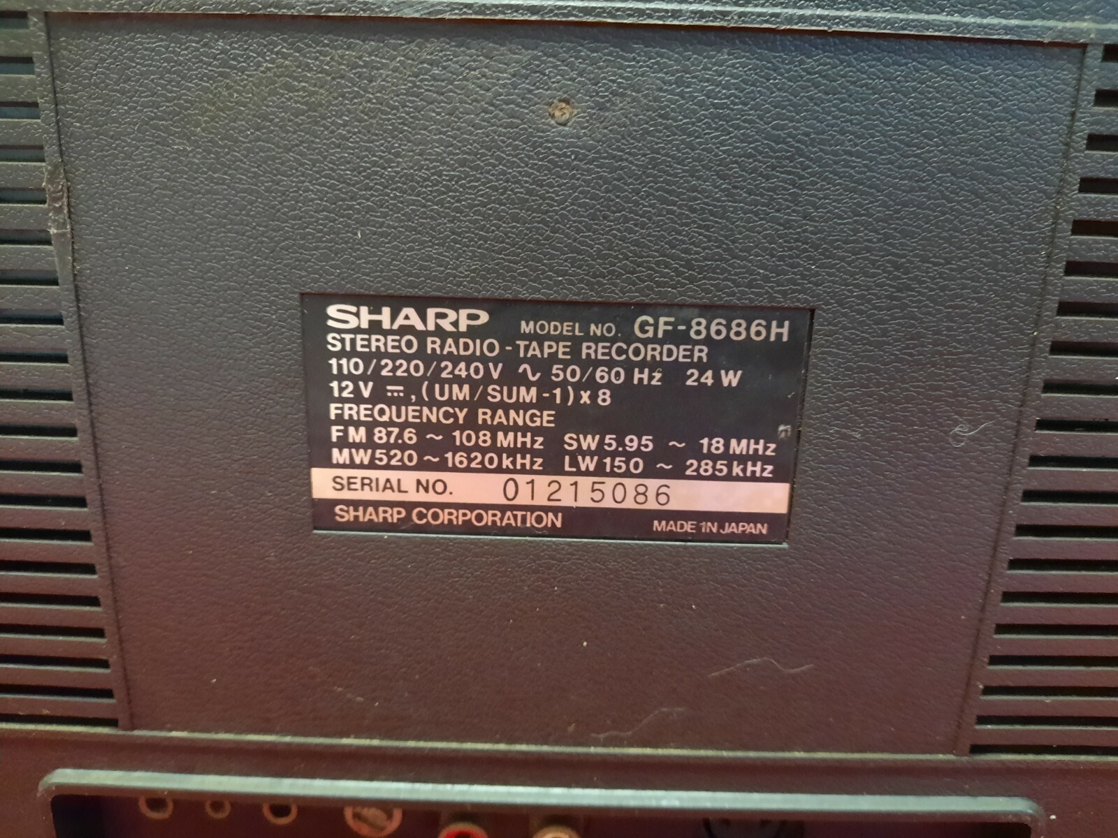 Sharp GF 8686 Radio Ghettoblaster Boombox Vintage | eBay.de