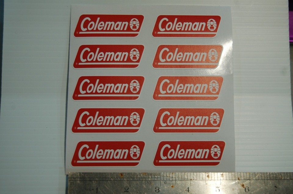 Coleman by Fleetwood Sticker label for lantern stove lamp RV Trailer | eBay
