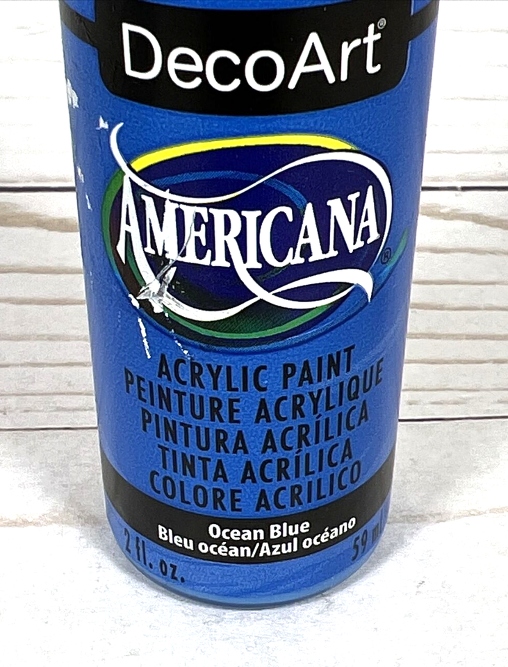 DecoArt Americana Ocean Blue Acrylic Paint 2oz DA270 (2 Pack) | eBay