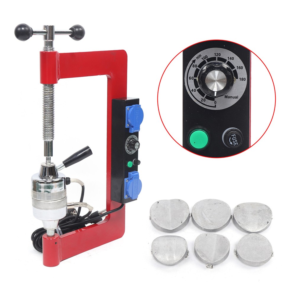 Tire Patch Repair Tool Kit Spot Hot Vulcanizing Machine + 6 Mold Car ...