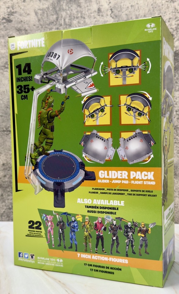 McFlarlane Toys Fortnite Battle Mako Glider, Jump Pad and Flight Stand ...