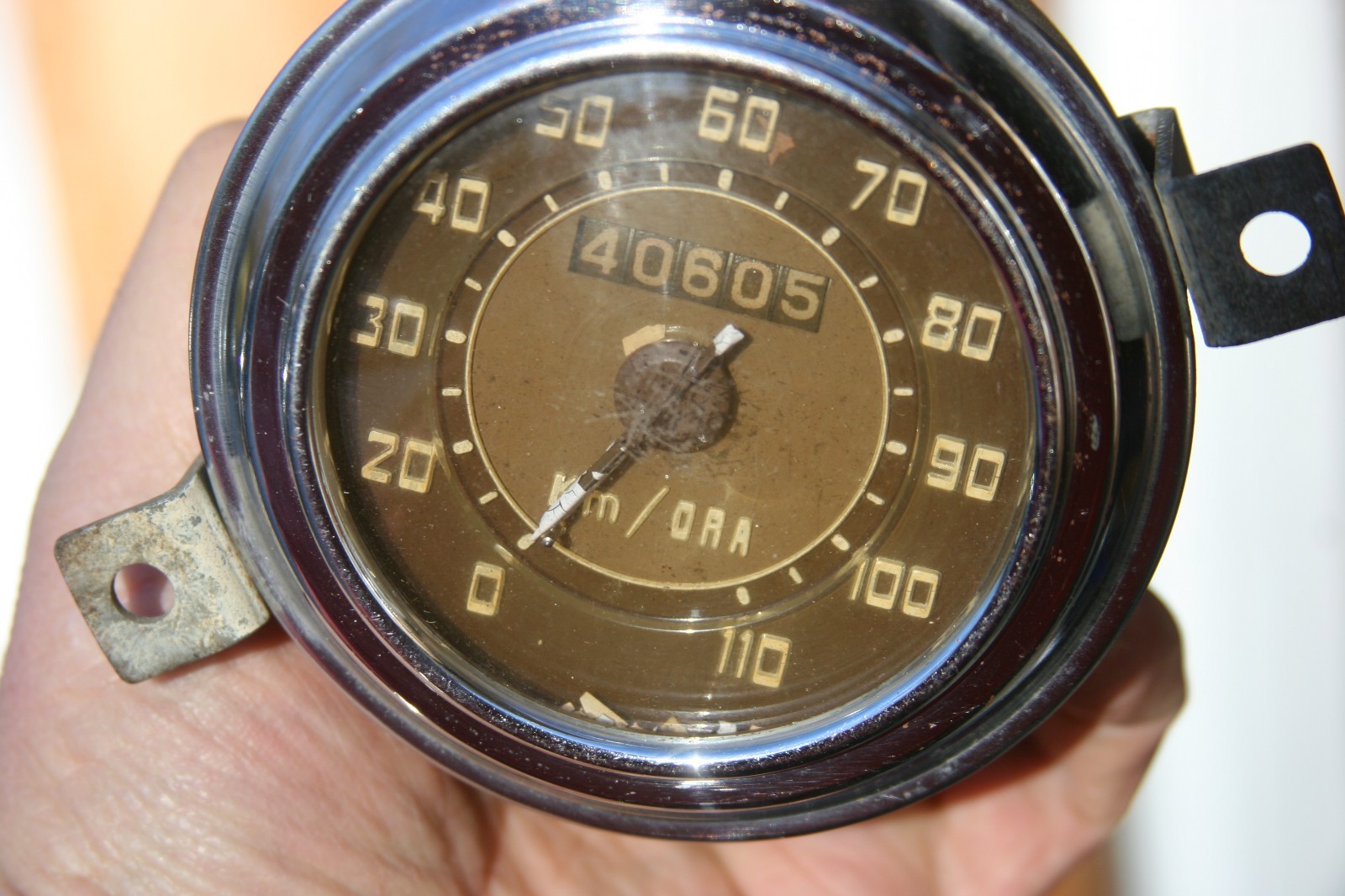 50s Vintage Veglia Speedometer Gauge - 110 KM / ORA - Fiat Alfa Romeo ...