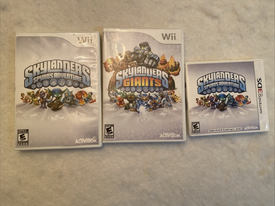 Skylanders Lot HUGE 71 FIGURES, 3 PORTALS, 3 GAMES, 70 Cards Included ...