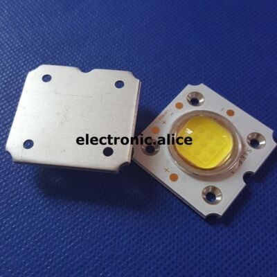 10W High Power COB LED Lamp Cool white 6000k 1050mA DC10V 60-80 degree ...