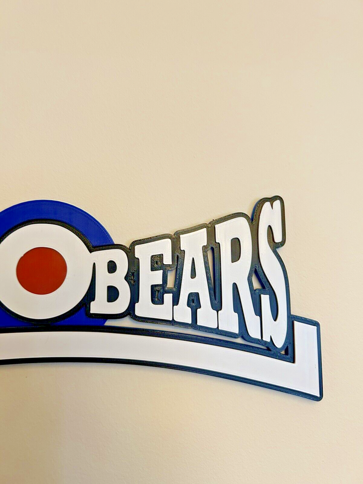Large Union Bears UB07 Rangers Badge 3D For Bar, Pub, Home, Garage, Fan ...