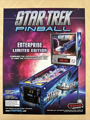 Stern Star Trek LE Pinball Flyer | eBay