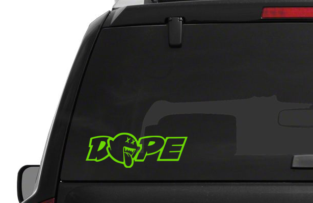 Dope Ghost Sticker Vinyl Decal Drift Race Car Window Funny Euro Illest ...