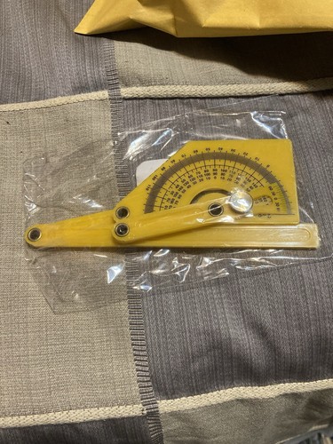 Goniometer 180 Degree Protractor Angle Finder Miter Gauge Arm Measuring ...