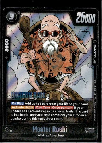 Master Roshi SB01-050 - R - Dragon Ball Fusion World Manga Booster 01 ...