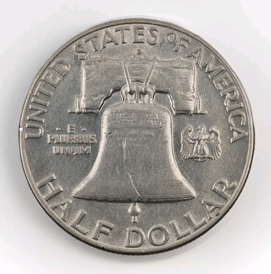 1963 D Franklin Half Dollar 50c Bugs Bunny FBL BU 90% Silver Coin T53 ...