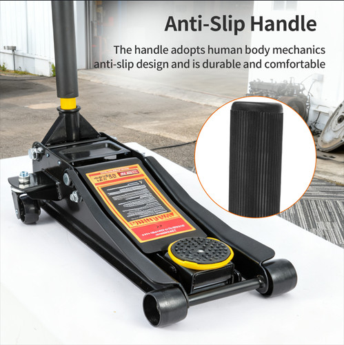 Durable steel Trolley Jack 3 Ton Compact Hydraulic for Van Car Caravan ...