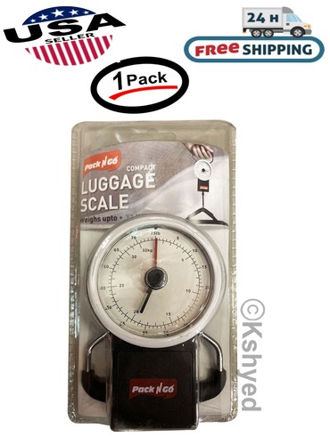 Compact Portable Luggage Scale Measure 75LB Hanging Travel Weight ...