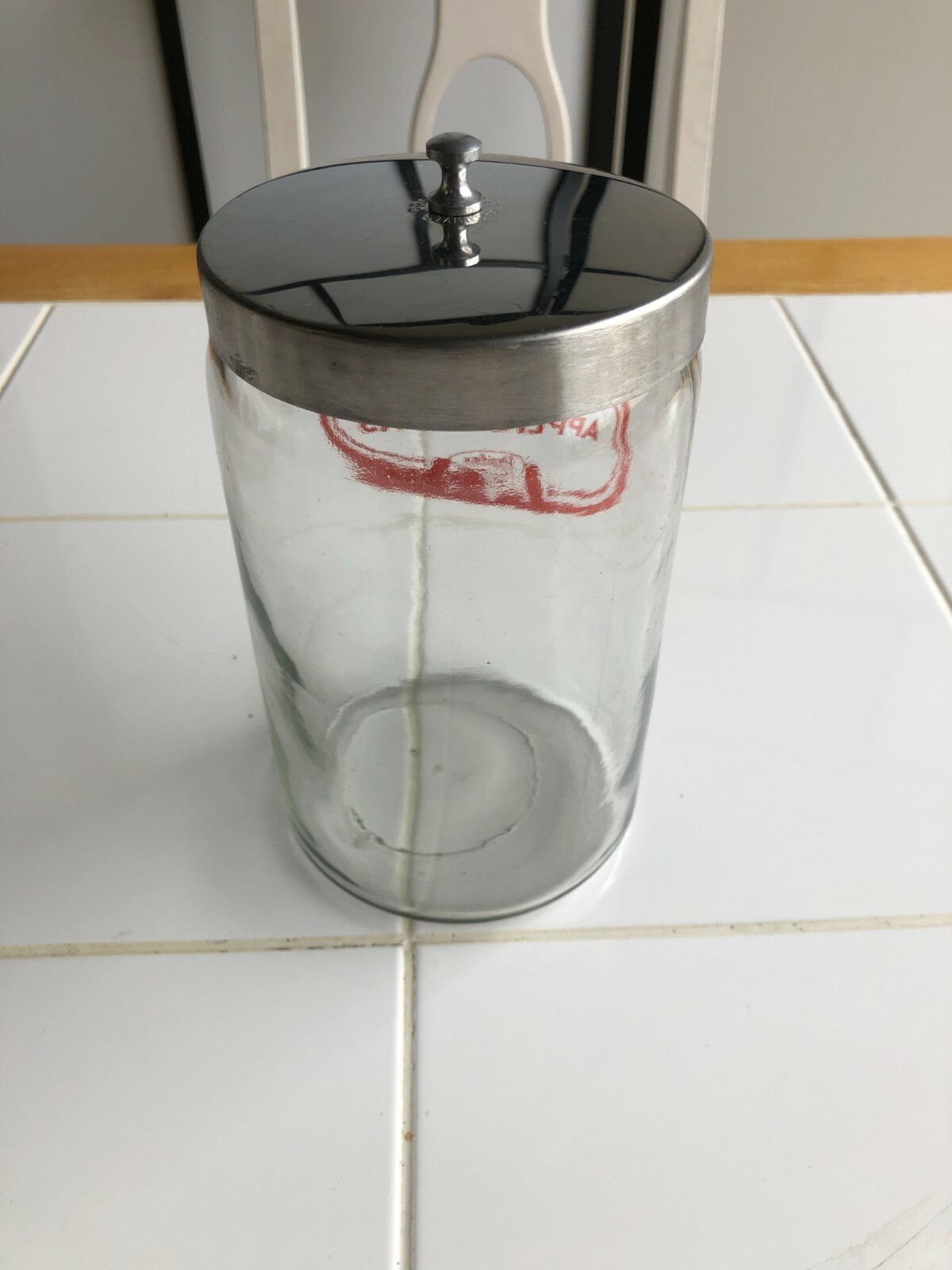 1 Vtg 50s Profex Glass Apothecary Jar Applicator App Doctor Office | eBay