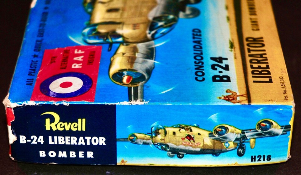REVELL H-218:98 PRE "S" KIT B-24 LIBERATOR BOMBER MODEL KIT - 1955 GREAT BRITAIN | eBay