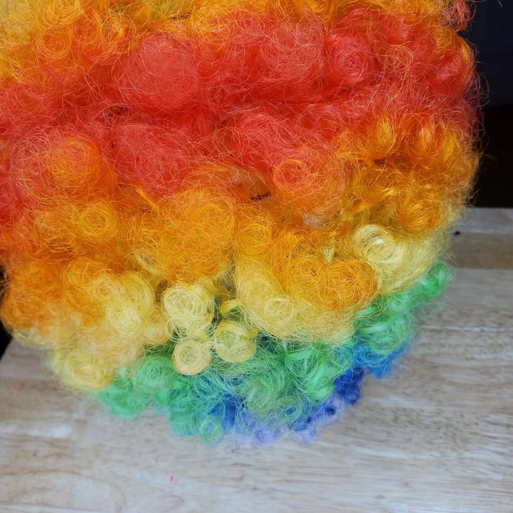 Rainbow Afro Wig Png
