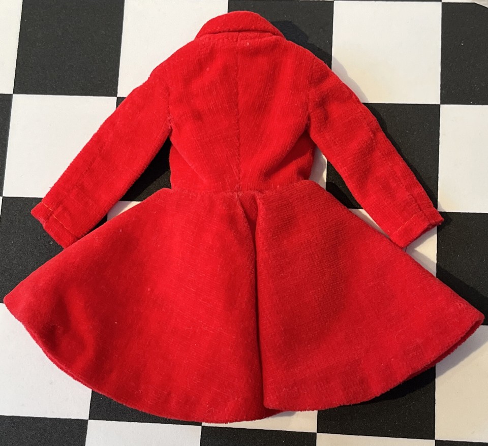 Vintage 1960’s Barbie Skipper Outfit #1906 Dress Coat Red Velvet | eBay