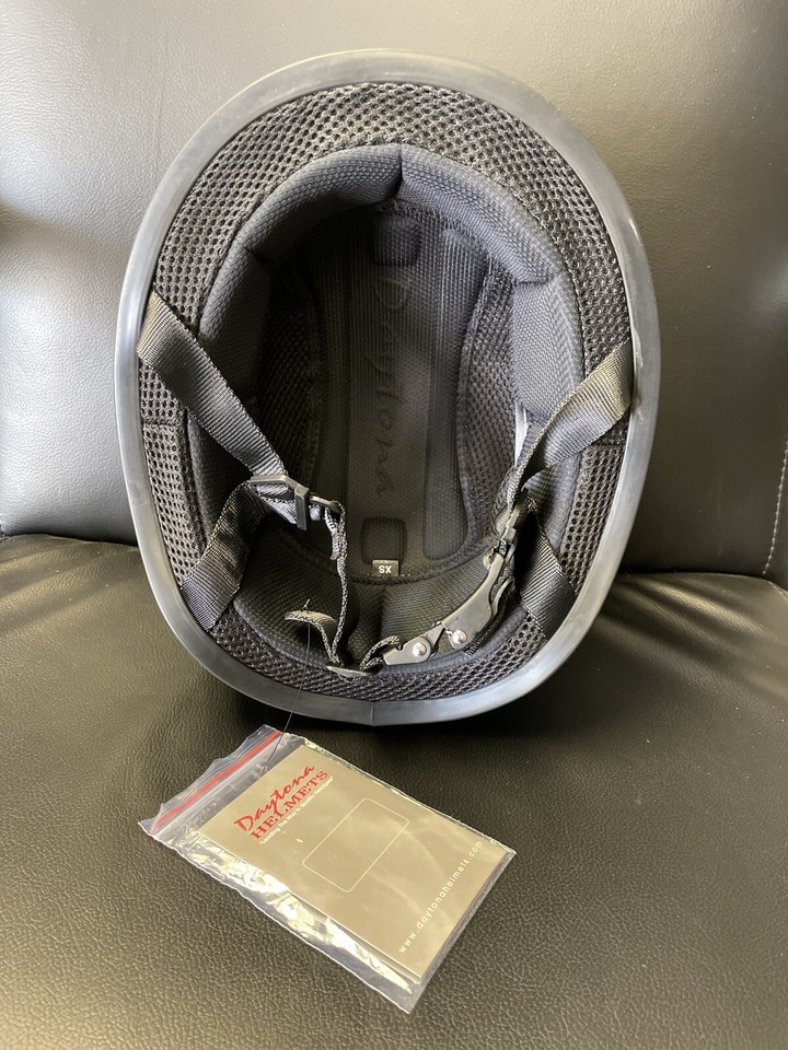 Daytona Half Skull Cap Helmet | Size S | Carbon Fiber | DOT Approved ...