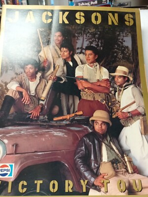 THE JACKSONS 1984 VICTORY TOUR CONCERT PROGRAM BOOK AND TICKE MICHAEL ...