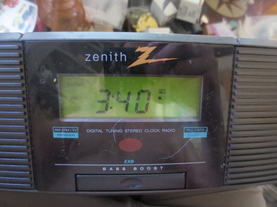 Zenith Z213B Stereo AM/FM Weather Sound Alarm Clock Radio no remote ...