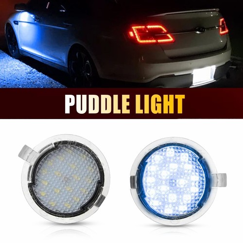 2x 8000K Blue Full LED Side Mirror Puddle Lights For Ford F150 Edge ...