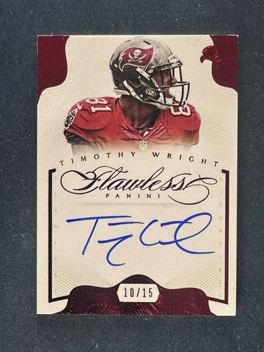 2014 Panini Flawless Ruby Timothy Wright Autograph Buccaneers /15 | eBay