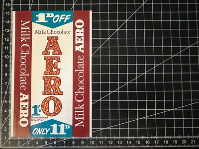 Vintage Rowntrees Aero Milk Chocolate Sweet Wrapper Confectionery | eBay UK