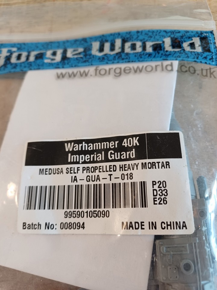 Warhammer 40.000 40k Forgeworld Medusa Self Propelled Heavy Mortar ...