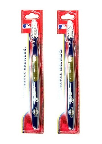 Milwaukee Brewers MLB Toothbrush Extended Tip 2 Pack | eBay