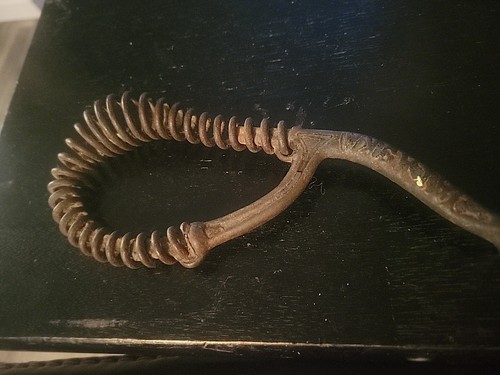 Alaska Lid Lifter Cast Iron Cook Stove Spring Handle Antique | eBay