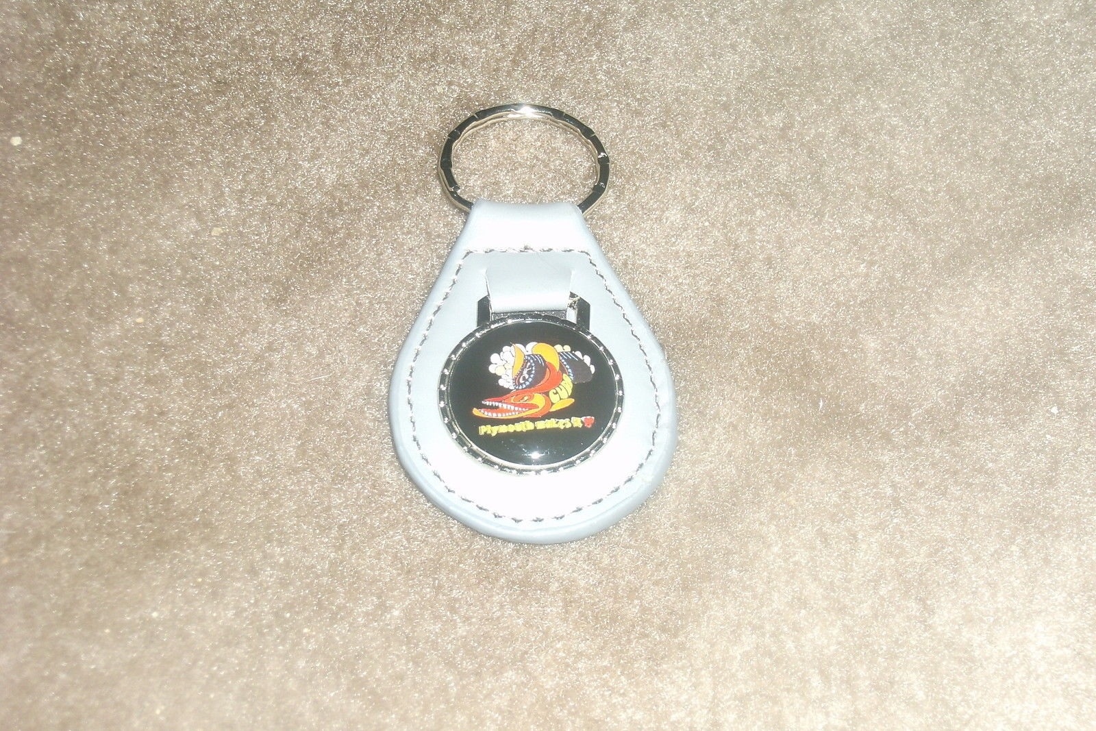 1970 1971 1972 1973 1974 PLYMOUTH BARRACUDA 'CUDA LEATHER LOGO KEYCHAIN ...