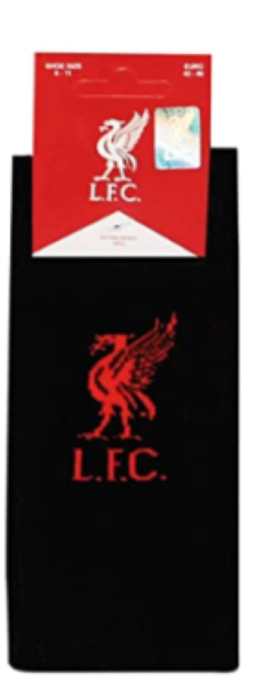LIVERPOOL SOCKS LFC OFFICIAL MERCHANDISE LFC FOOTBALL SOCKS IN BLACK or ...