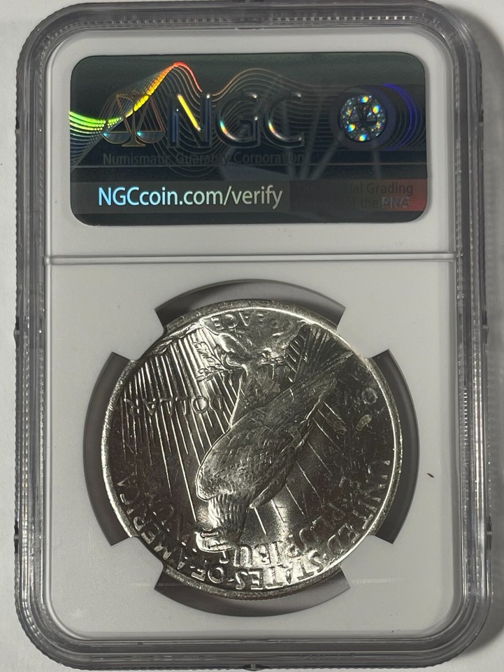 1923 Peace $1 NGC MS63 (#19270) Blazing white. Exceptional quality+ | eBay