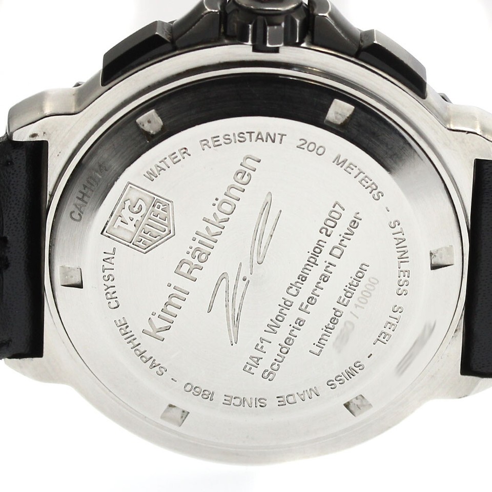 TAG HEUER Formula 1 Kimi Raikkonen Limited Edition CAH1014 Quartz Men's ...