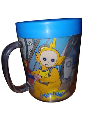 VINTAGE BLUE & CLEAR PICTURED TELETUBBIES MUG CUP | eBay Australia