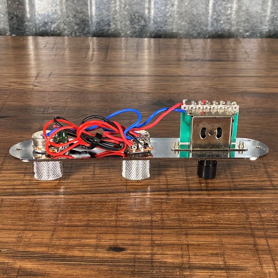 Guitar Project Parts PP-T51 Pre Wired Tele Control Plate Chrome | eBay