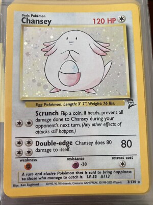 Pokémon TCG Chansey Base Set 2 3/130 Holo Unlimited Holo Rare | eBay