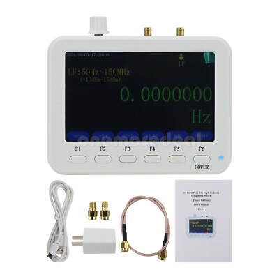 50Hz-4GHz RF Frequency Meter Portable Frequency Counter+5" Color ...